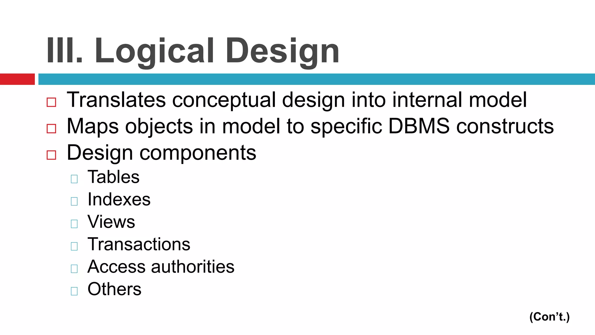 Database Design Process Pptx Databases Computer Software And