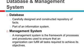 Database design process | PPTX | Databases | Computer Software and Applications