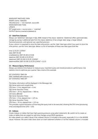 Database development coding standards | PDF