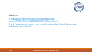 Database development life cycle unit 2 part 1 | PPTX