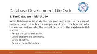 Database development life cycle unit 2 part 1 | PPTX