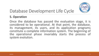 Database development life cycle unit 2 part 1 | PPTX