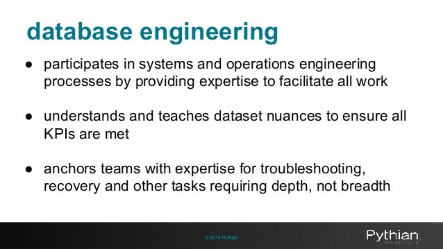 Database engineering