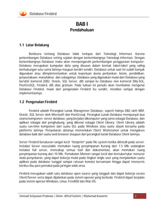 Database firebird | PDF