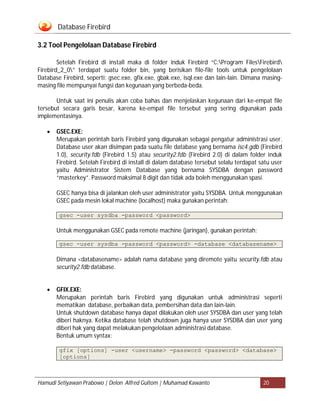 Database firebird | PDF