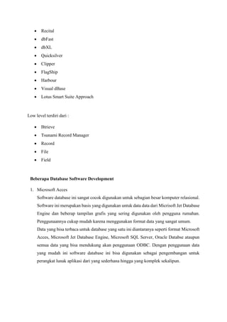 Database For Software Development Trend Pdf