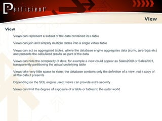Database Foundation Training | PPT