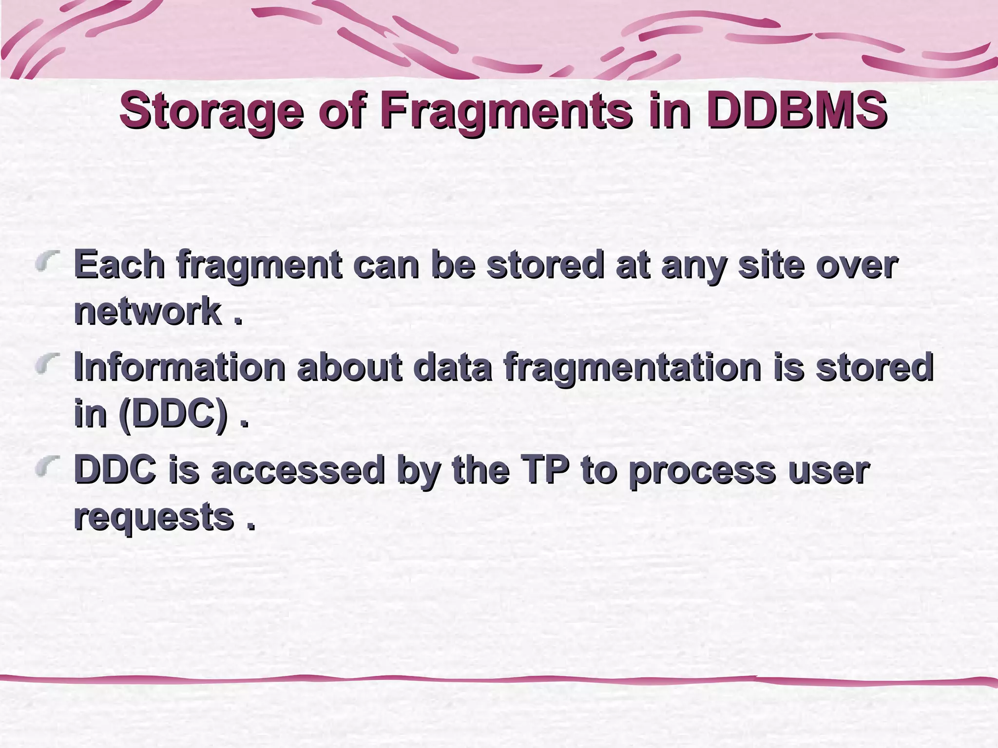 Database Fragmentation Ppt Databases Computer Software And