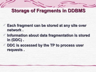 Database fragmentation | PPT