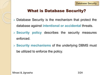 Database Security | PPTX