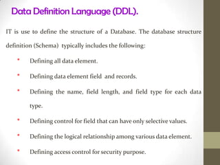Database fundamentals | PPTX