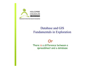 Database gis fundamentals | PDF