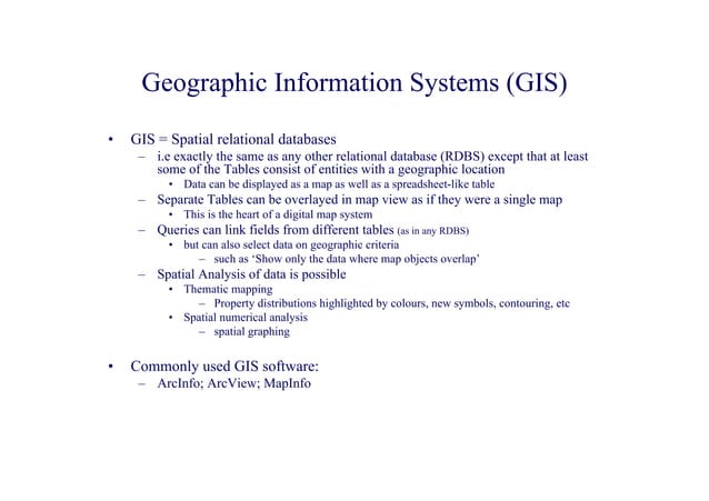 Database gis fundamentals | PDF
