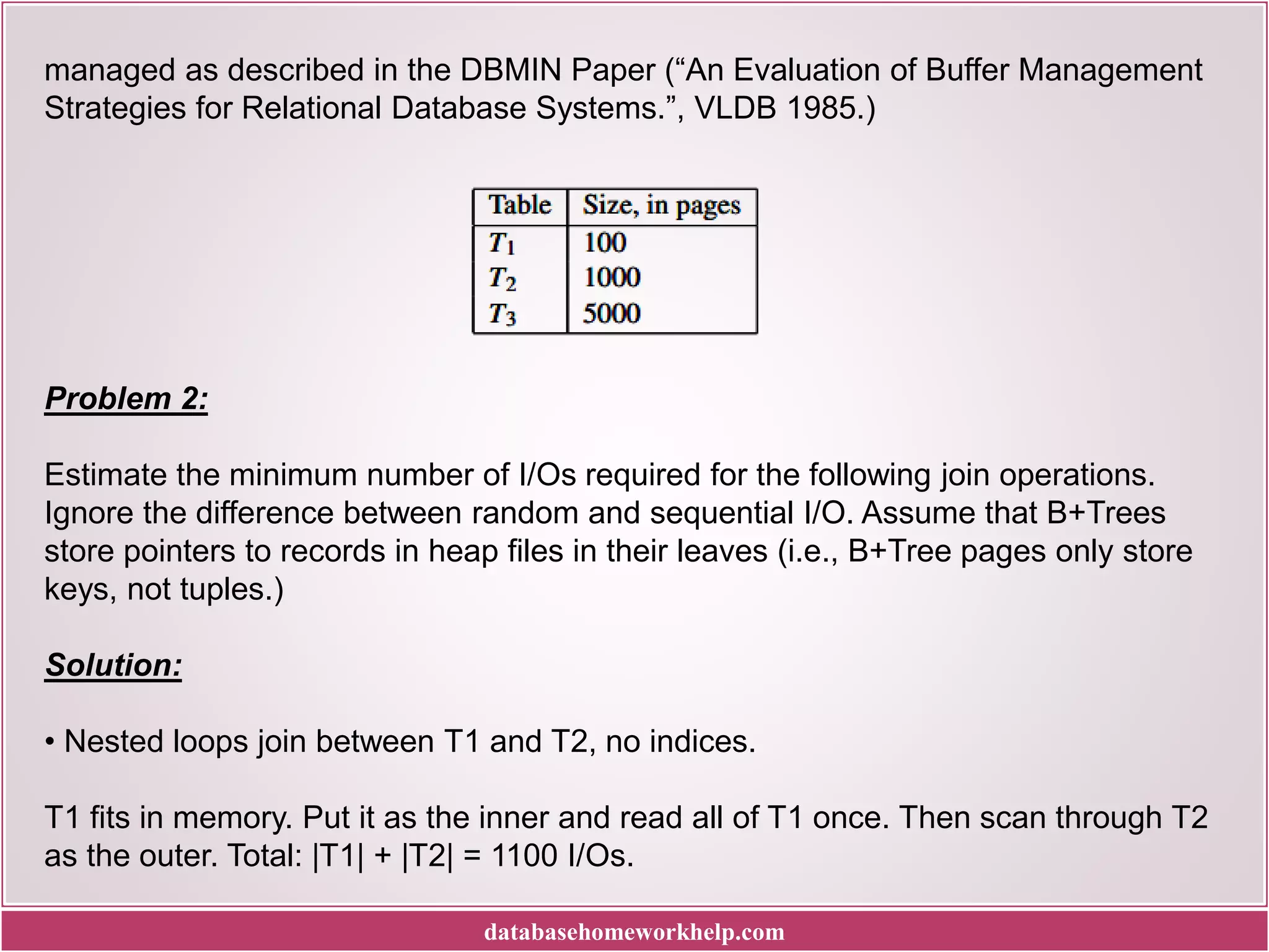 Database Systems Assignment Help Ppt Free Download
