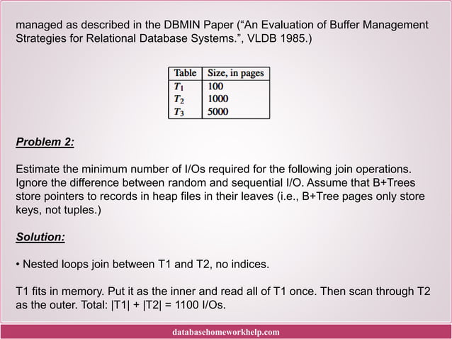 Database Systems Assignment Help | PPT