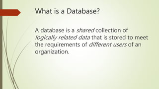 Database in banking industries | PPT