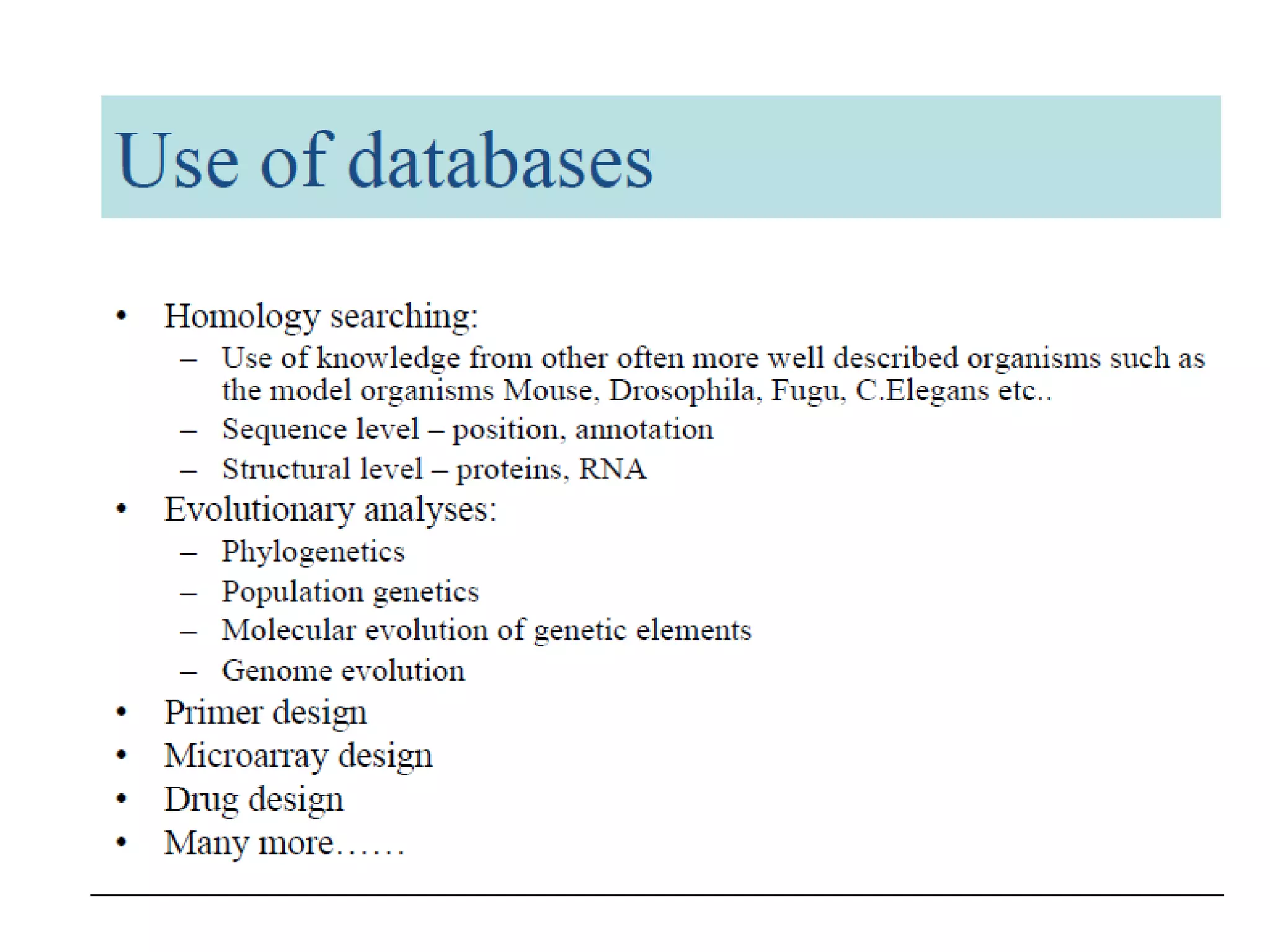Data Base in Bioinformatics.ppt