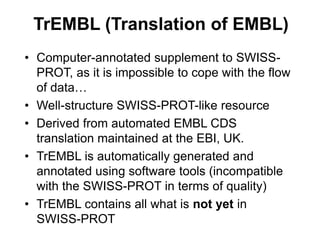 Data Base in Bioinformatics.ppt