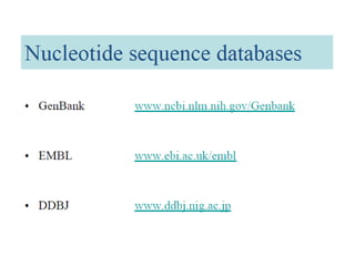 Data Base in Bioinformatics.ppt