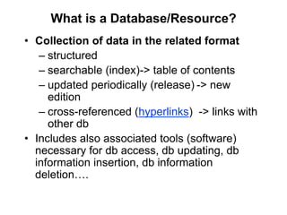 Data Base in Bioinformatics.ppt