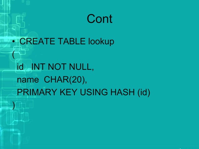 Database indexing techniques | PPT Database indexing techniques | PPT