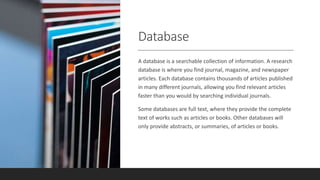 Database, Indices and Metrics.pptx