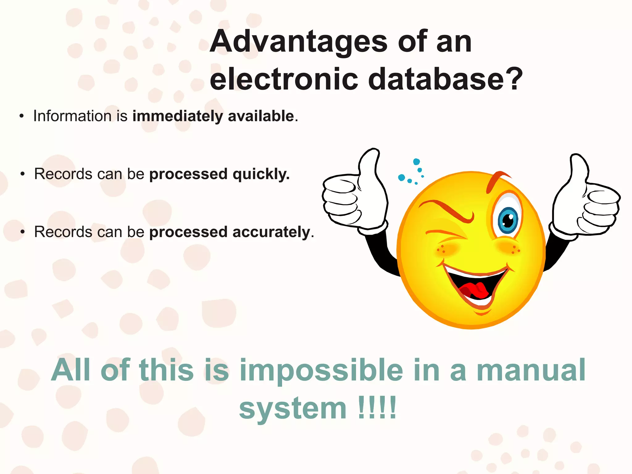 Putting it simple: Databse | PPT