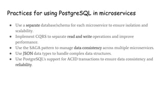 Database in Microservices - (2nd PostgreSQL Conference Nepal 2023) | PPT