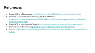 Database in Microservices - (2nd PostgreSQL Conference Nepal 2023) | PPT