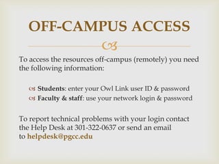 Research Databases - How to Access | PPT