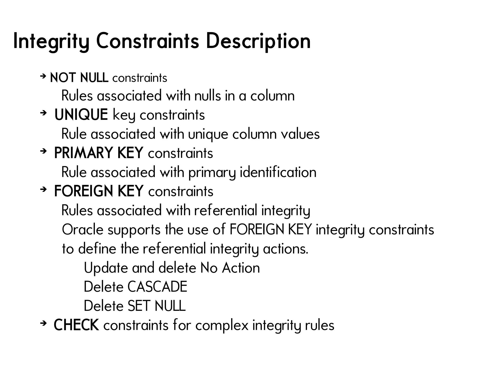 Database Intergrity | PDF | Databases | Computer Software and Applications