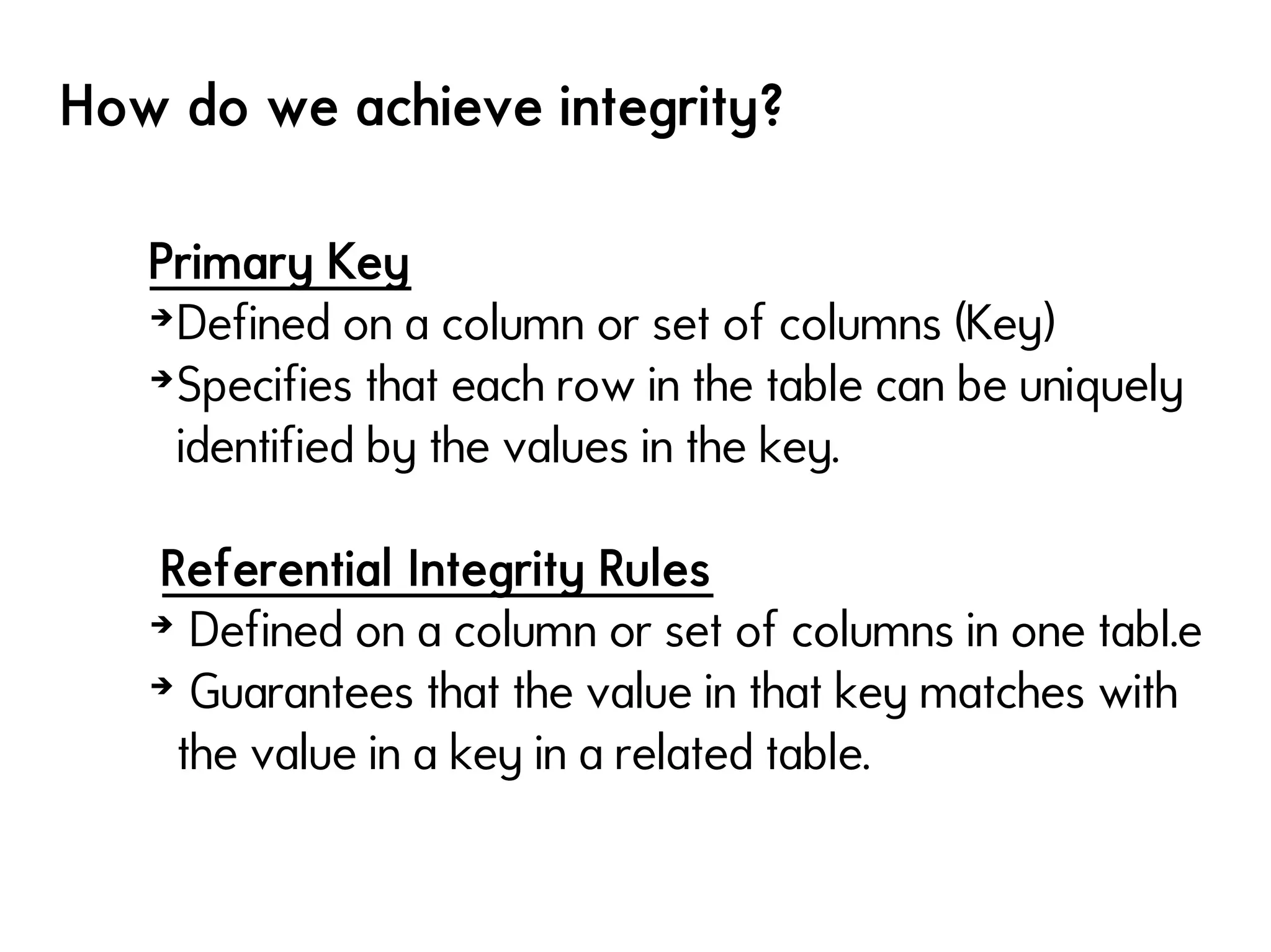 Database Intergrity | PDF | Databases | Computer Software and Applications