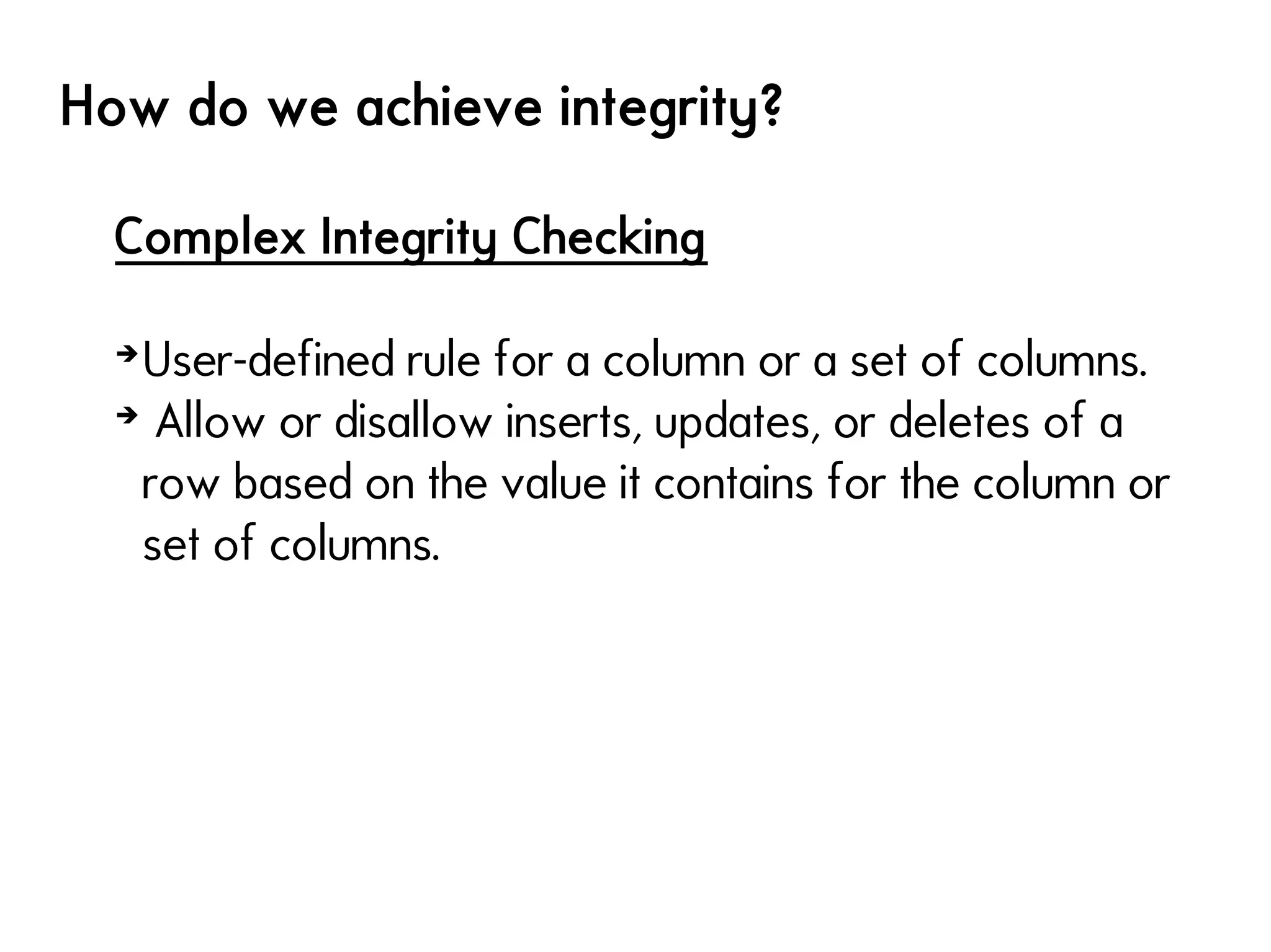 Database Intergrity | PDF | Databases | Computer Software and Applications