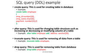 DatabaseLab Slides of MySQL Commands for practice | PPT