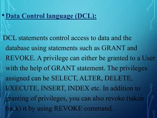Database language | PPT