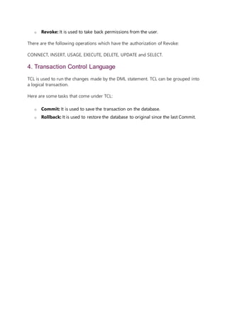 Database Language Docx