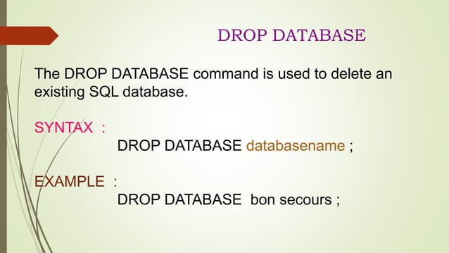 database language ppt.pptx | Databases | Computer Software and Applications