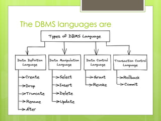 Database Languages power point presentation | PPT