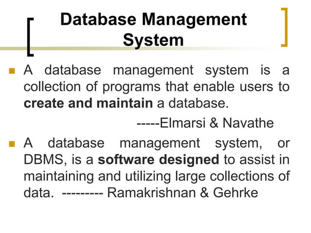 Database Lecture 1ppt Databases Computer Software And Applications