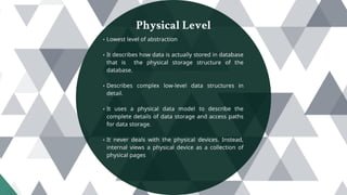 Database levels | PDF