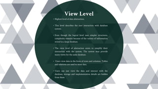 Database levels | PDF