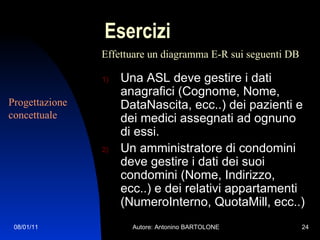 Database - progettazione | PPT