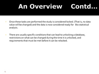 Database Lock _ Unlock Procedure_Katalyst HLS | PDF