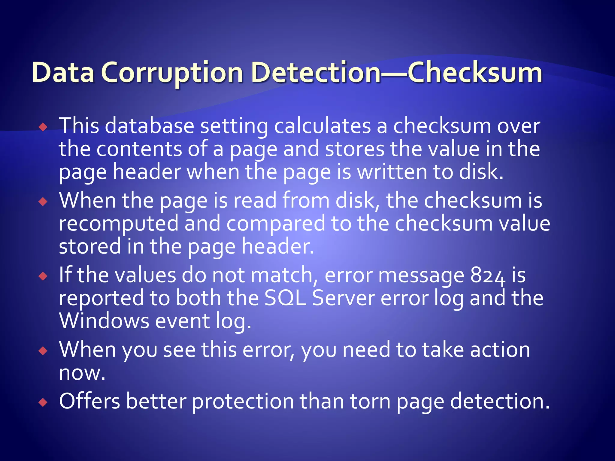 Database Maintenance Optimization Brad Mc Gehee | PPTX