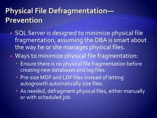 Database Maintenance Optimization Brad Mc Gehee | PPTX