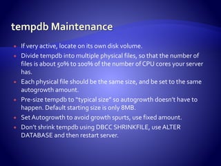 Database Maintenance Optimization Brad Mc Gehee | PPTX