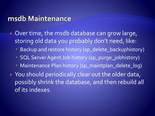 Database Maintenance Optimization Brad Mc Gehee | PPTX