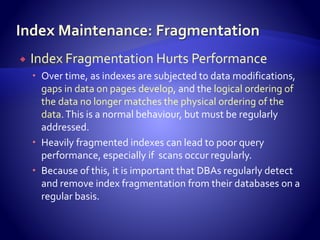 Database Maintenance Optimization Brad Mc Gehee | PPTX