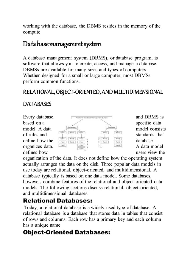 Data Base Management Pdf