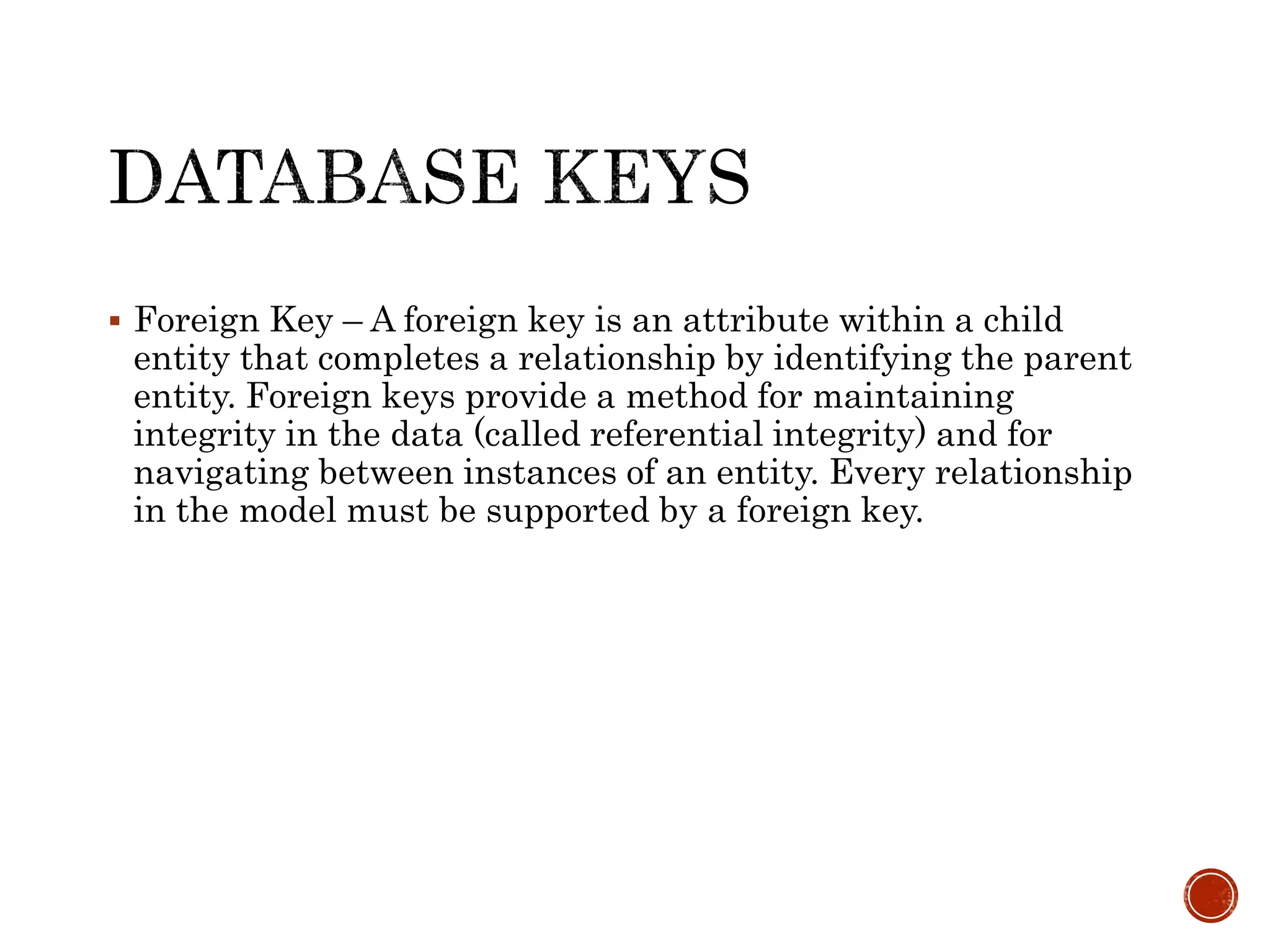 Types of Database Keys | PPTX